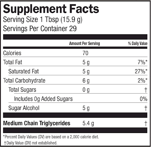 MCT Oil - Coconut 16 oz